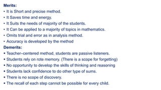 Analytic & synthetic Method | PPTX