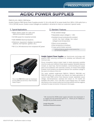 Analytic Systems>>Innovative Power Conversion Solutions | PDF
