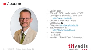 Analytic Views in Oracle 12.2 | PPTX