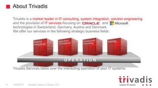 Analytic Views in Oracle 12.2 | PPTX