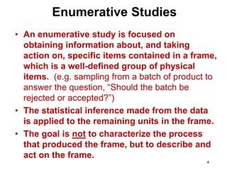 Analytic vs Enumerative Studies | PPTX