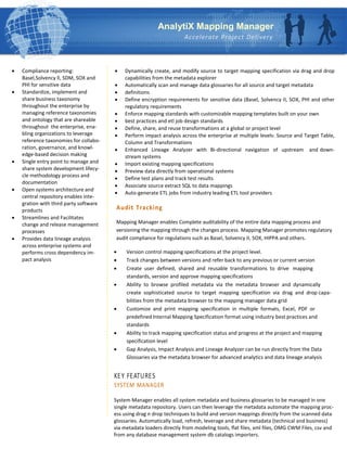 Analytix Mapping Manager Datasheet | PDF