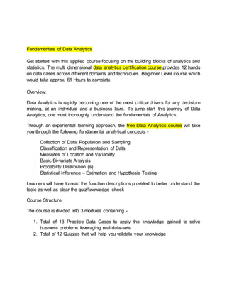 Analyttica data science | PDF