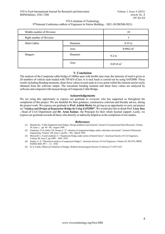 Analyze and design of suspension bridge using sap2000 | PDF | Civil ...