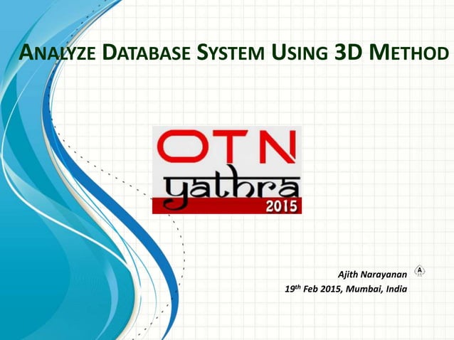 Analyze Database System Using A 3 D Method Ppt