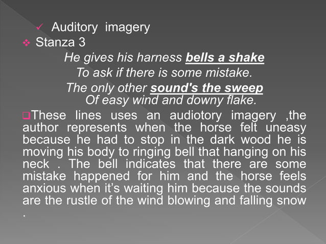 Analysis poem " Stopping by Woods" by Robert Frost | PPTX