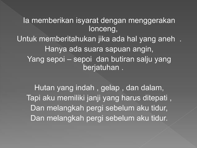 Analysis poem " Stopping by Woods" by Robert Frost | PPTX