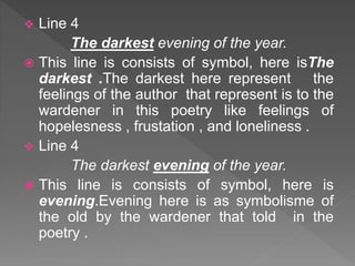 Analysis poem " Stopping by Woods" by Robert Frost | PPTX