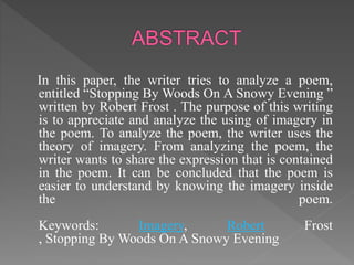 Analyzed poem | PPTX