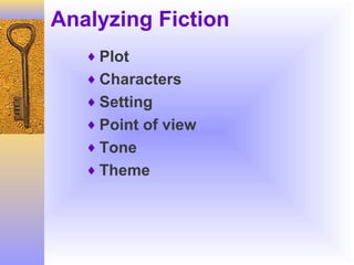 Analyze fiction irony | PPT