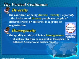 Analyzing Multicultural Literature | PPT