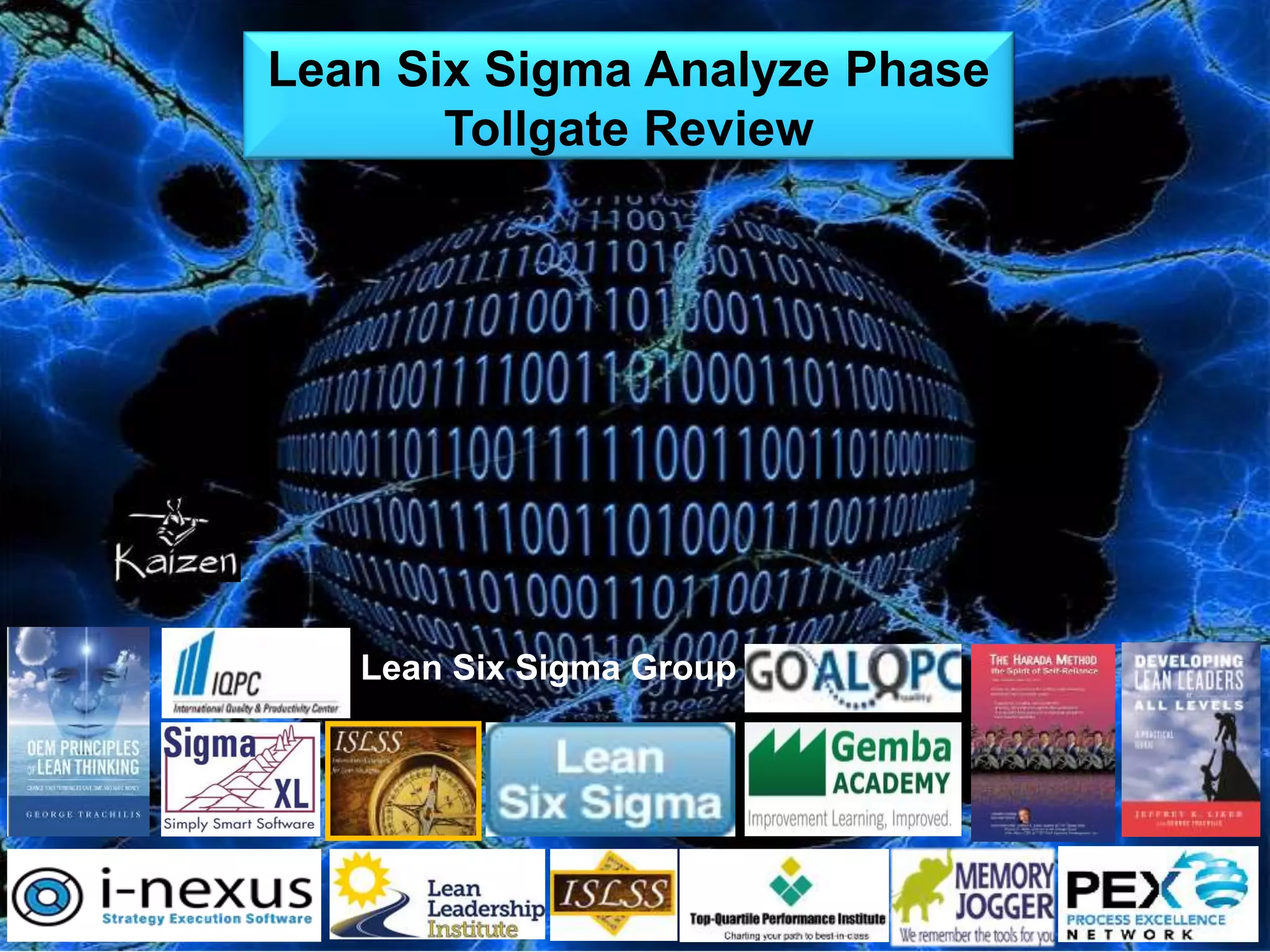 Analyze Phase Lean Six Sigma Tollgate Templates | PPTX
