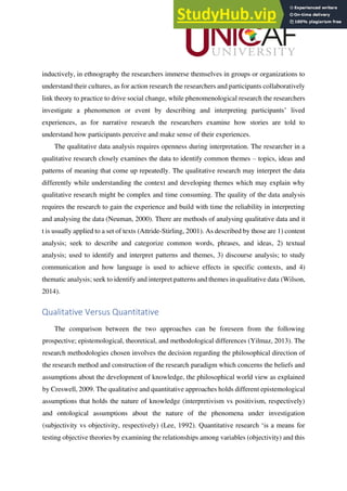 Analyze Quantitative And Qualitative Research | PDF