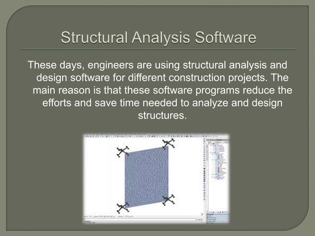Analyze structures with structural analysis engineering software | PPT