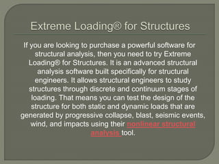 Analyze structures with structural analysis engineering software | PPT