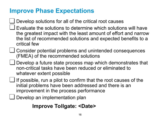 Analyze Tollgate Template-YR New York.ppt