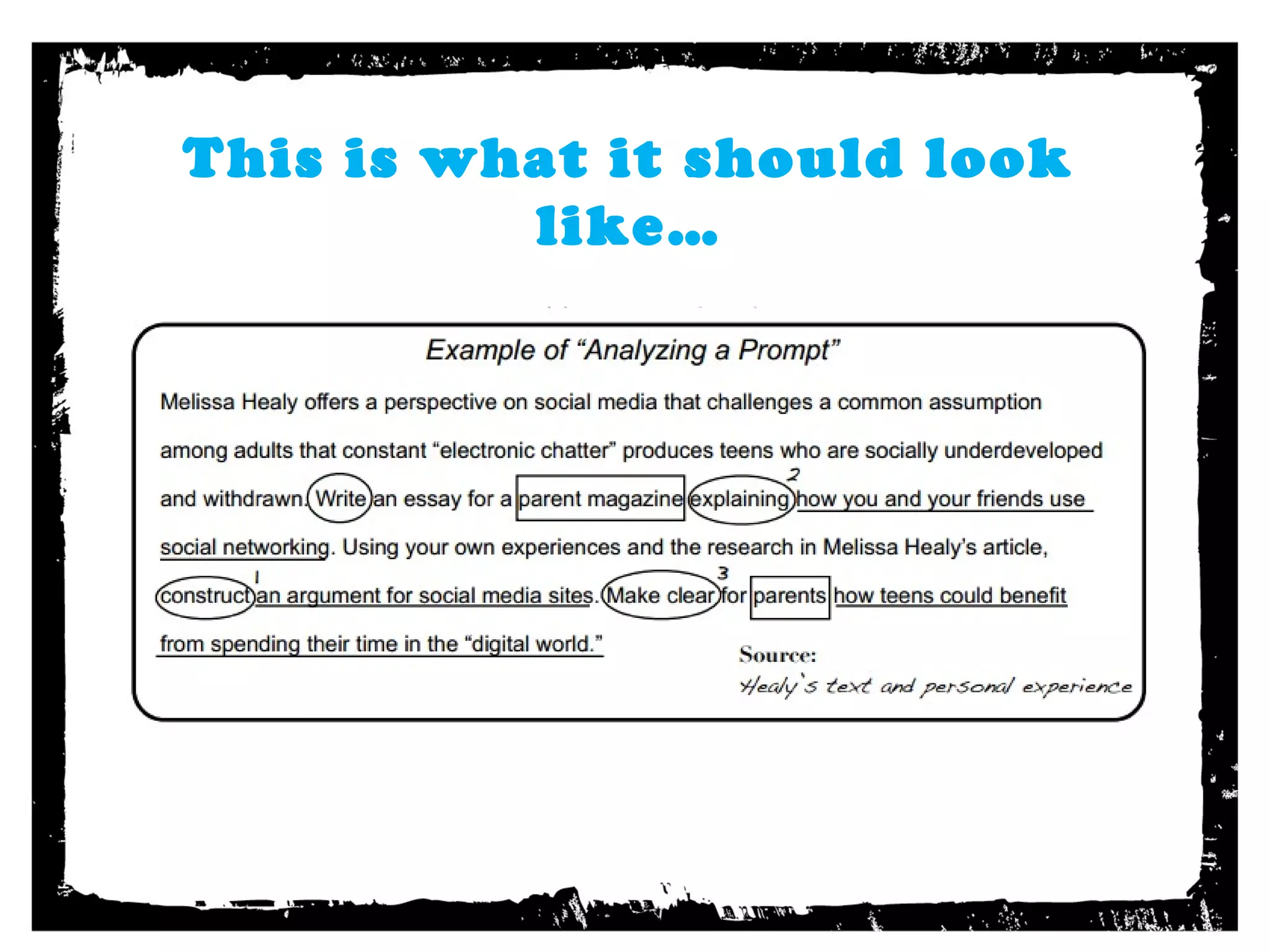 Analyzing the prompt | PPT