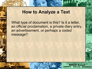 Analyzing Primary Sources | PPT