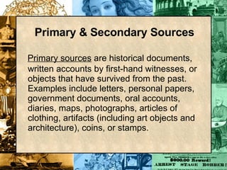 Analyzing Primary Sources | PPT