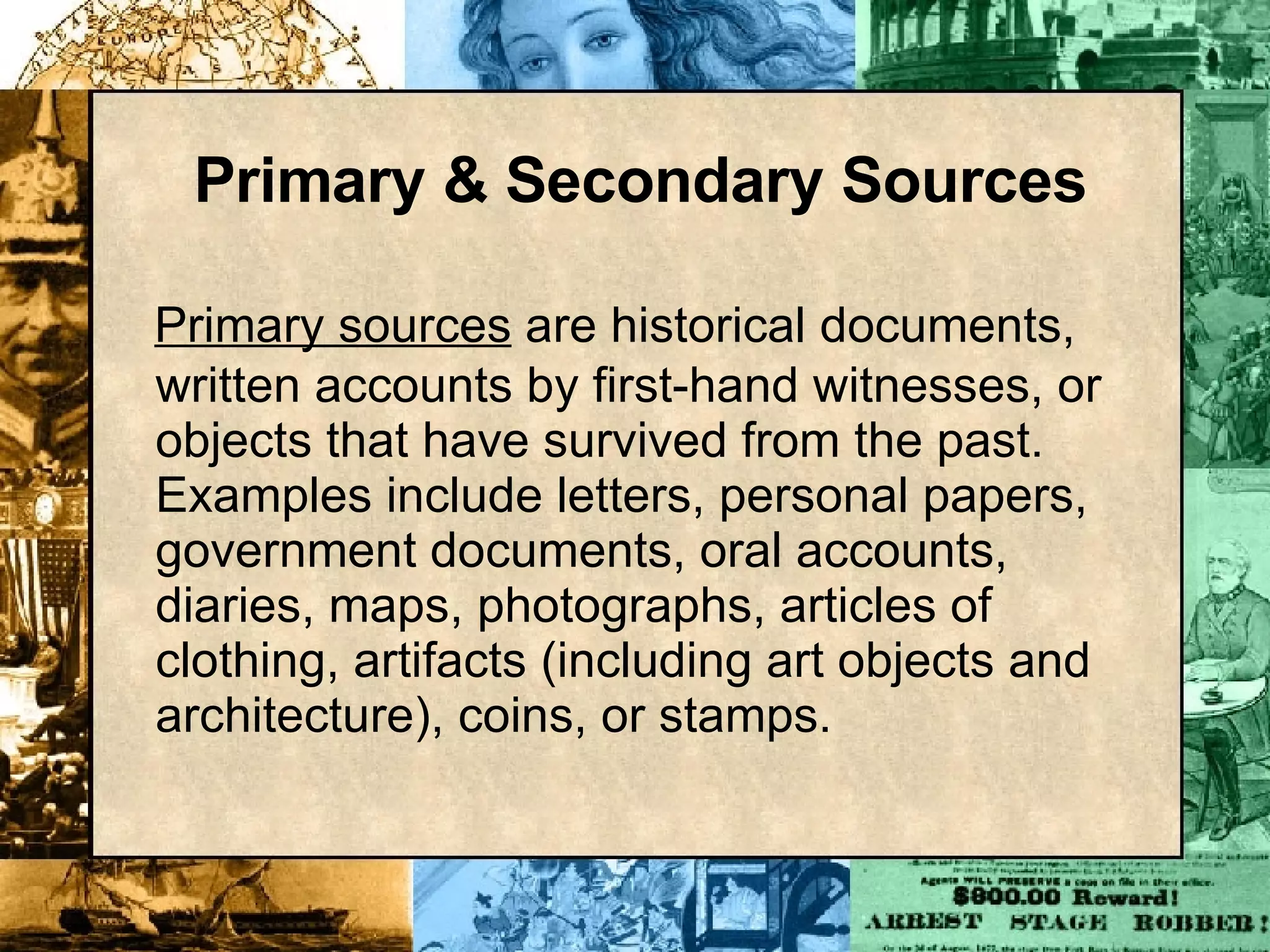 Analyzing Primary Sources | PPT
