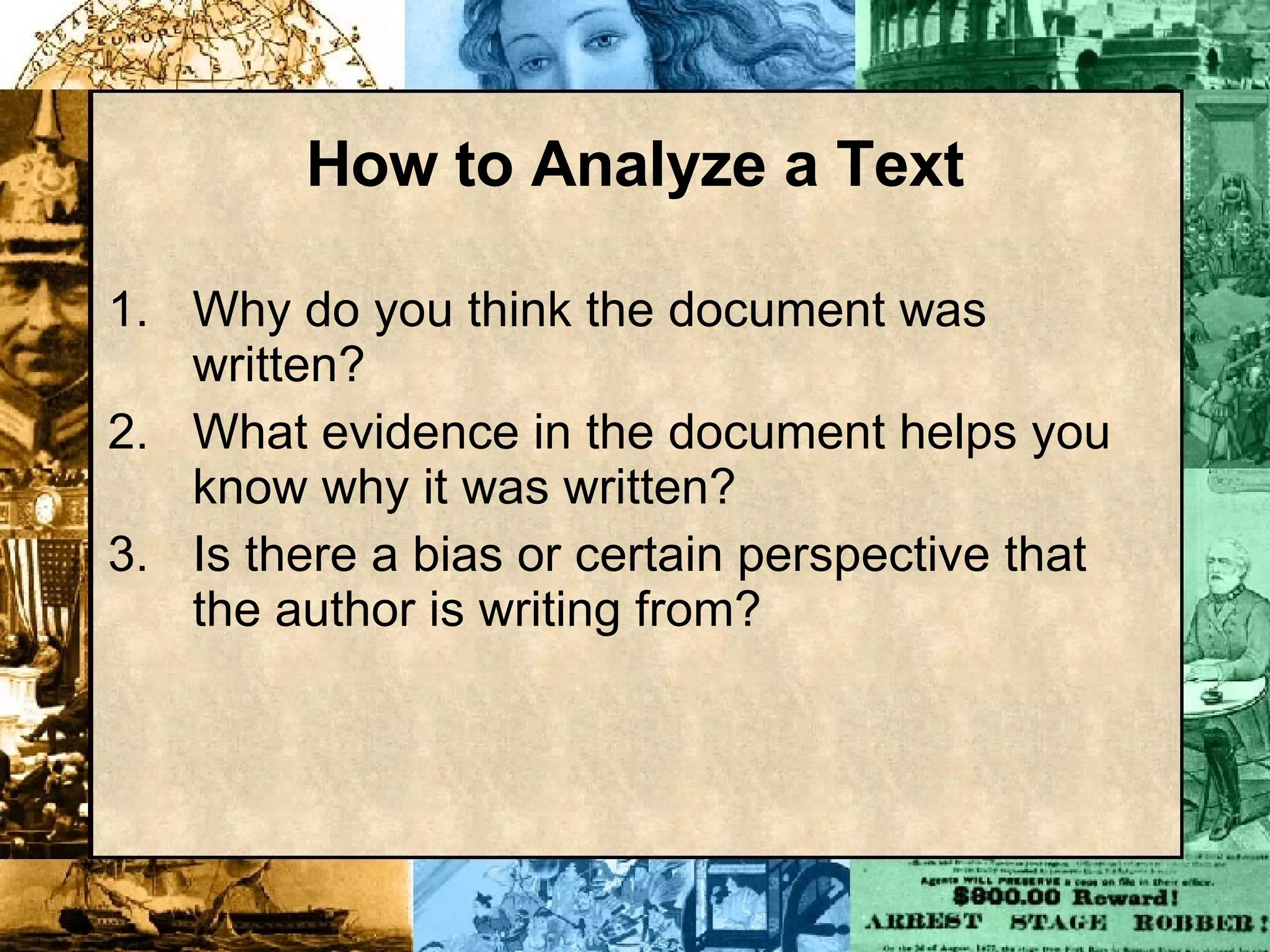 Analyzing Primary Sources | PPT