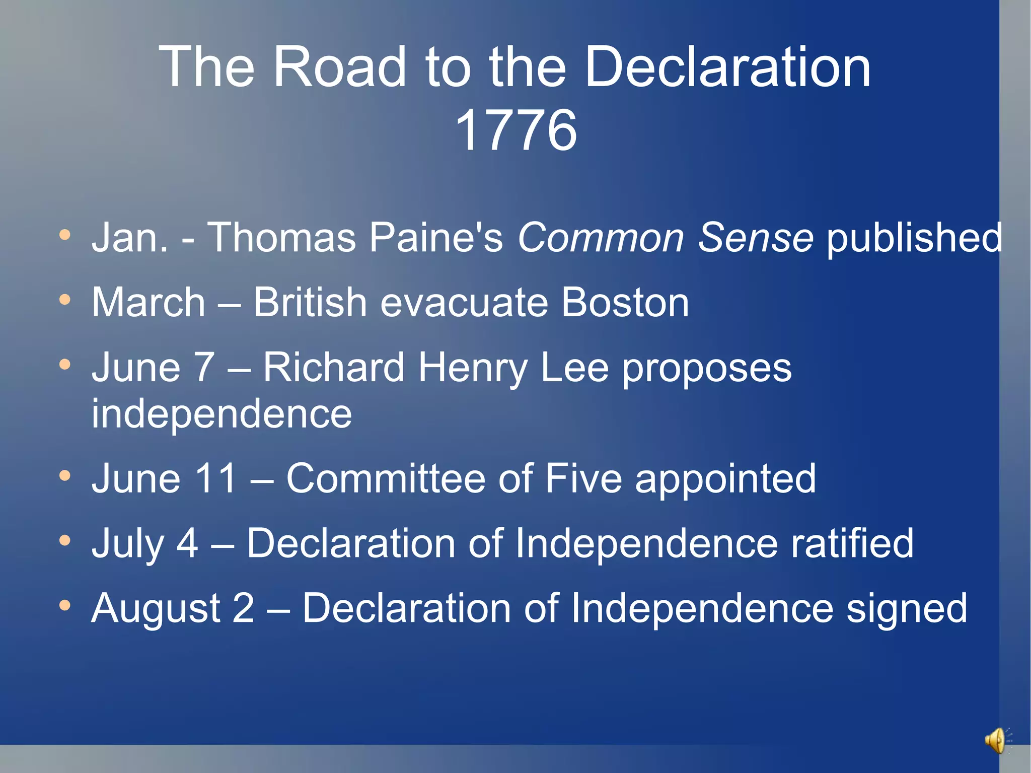 Analyzing The Declaration Of Independence | PPT