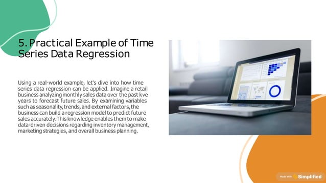 Analyzing Time Series Data Regression With A Practical Example 1pptx