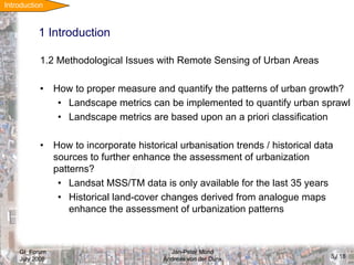 Analyzing Urban Sprawl Using Multi Temporal And Multi Source Geospatial Data Fusion | PDF