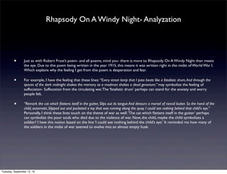 Analyzing 20th century poetry | PPT