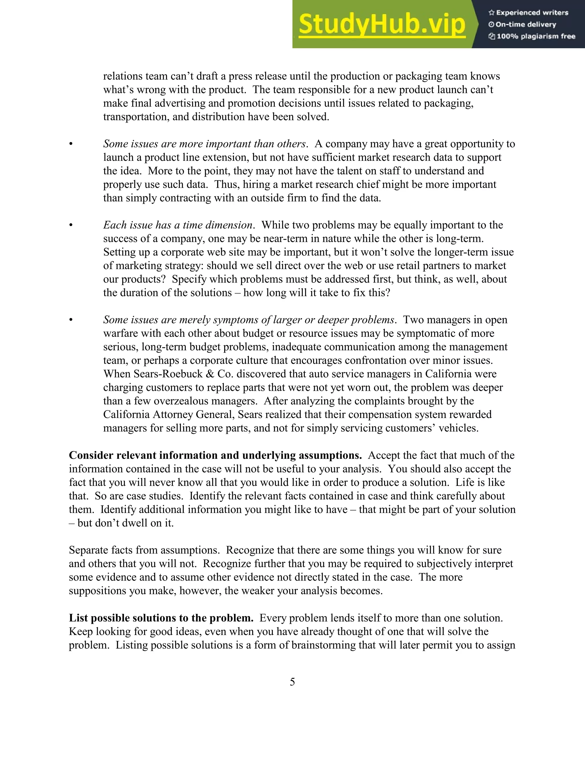 Analyzing A Case Study | PDF