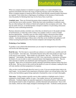 Analyzing A Case Study | PDF