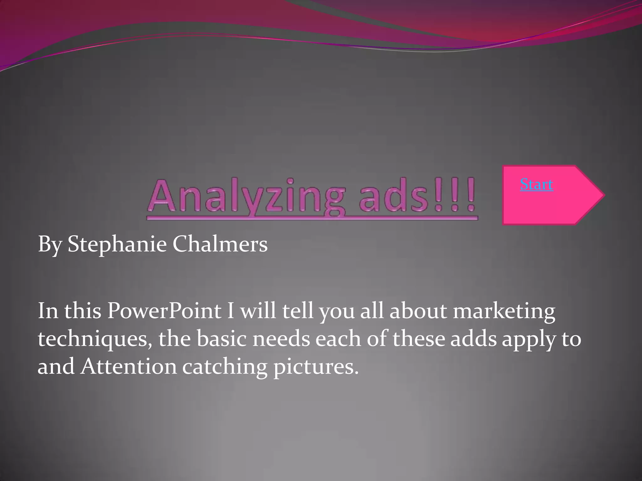 Analyzing ads!!! | PPT