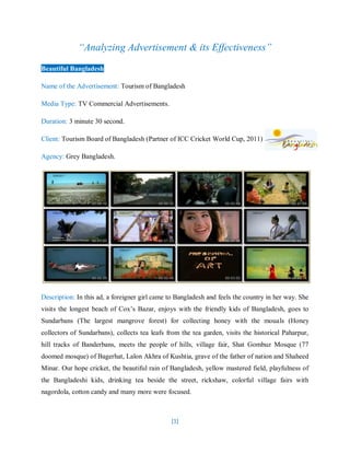 Analyzing Advertisement and Its Effectiveness [Md. Abdur Rakib] | PDF