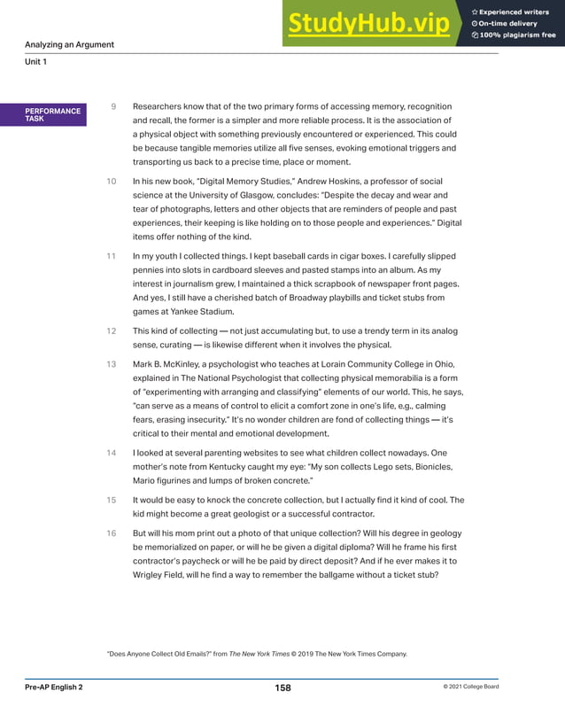 Analyzing An Argument | PDF | Scrapbooking | Arts and Crafts