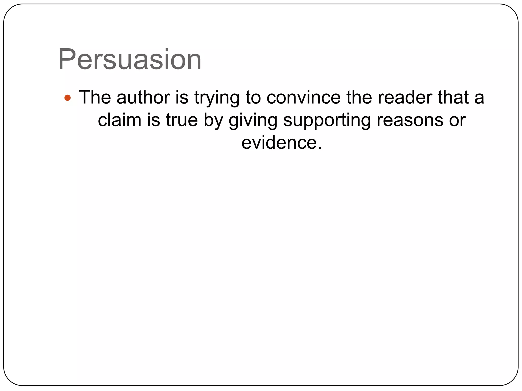 Analyzing and evaluating arguments | PPTX