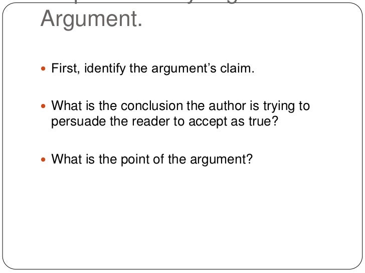 Analyzing And Evaluating Arguments