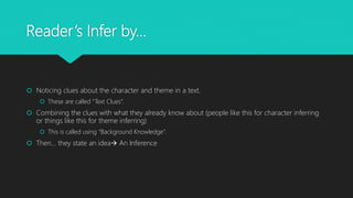 Analyzing and inferring plot and theme | PPTX