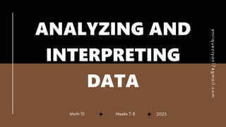 ANALYZING AND INTERPRETING DATA.pptx aaa | PPTX