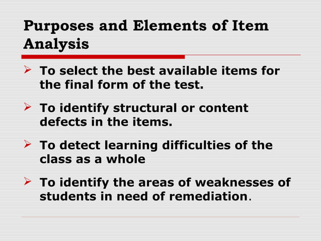 Analyzingandusingtestitemdata 101012035435-phpapp02 | PPT