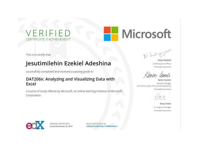 Analyzing and visualizing data with excel | PDF