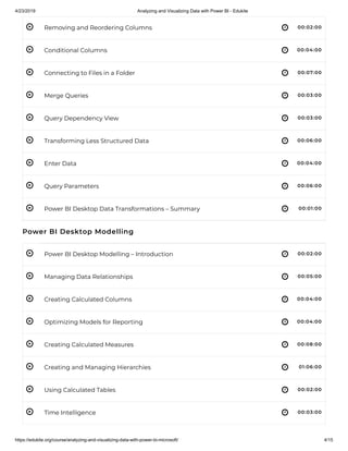 Analyzing and visualizing data with power bi edukite | PDF