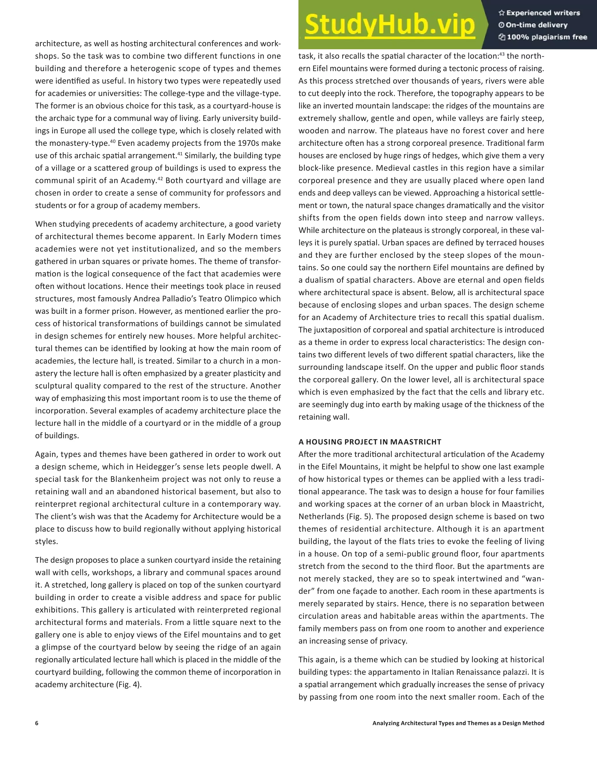 Analyzing Architectural Types And Themes As A Design Method | PDF | Design | Fine Art