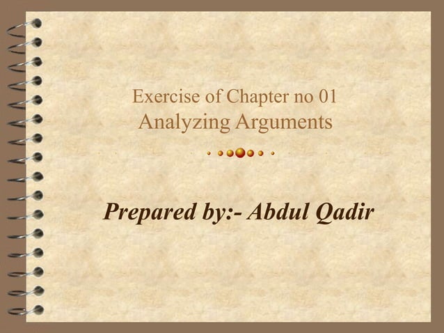 Analyzing arguments | PPT