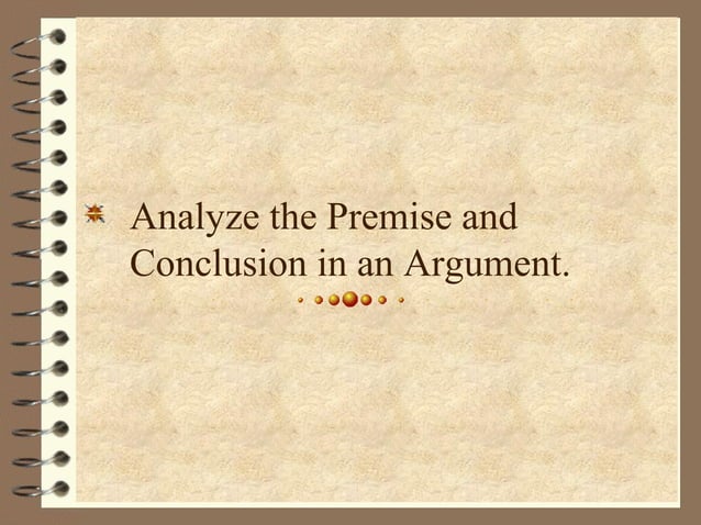 Analyzing arguments | PPT