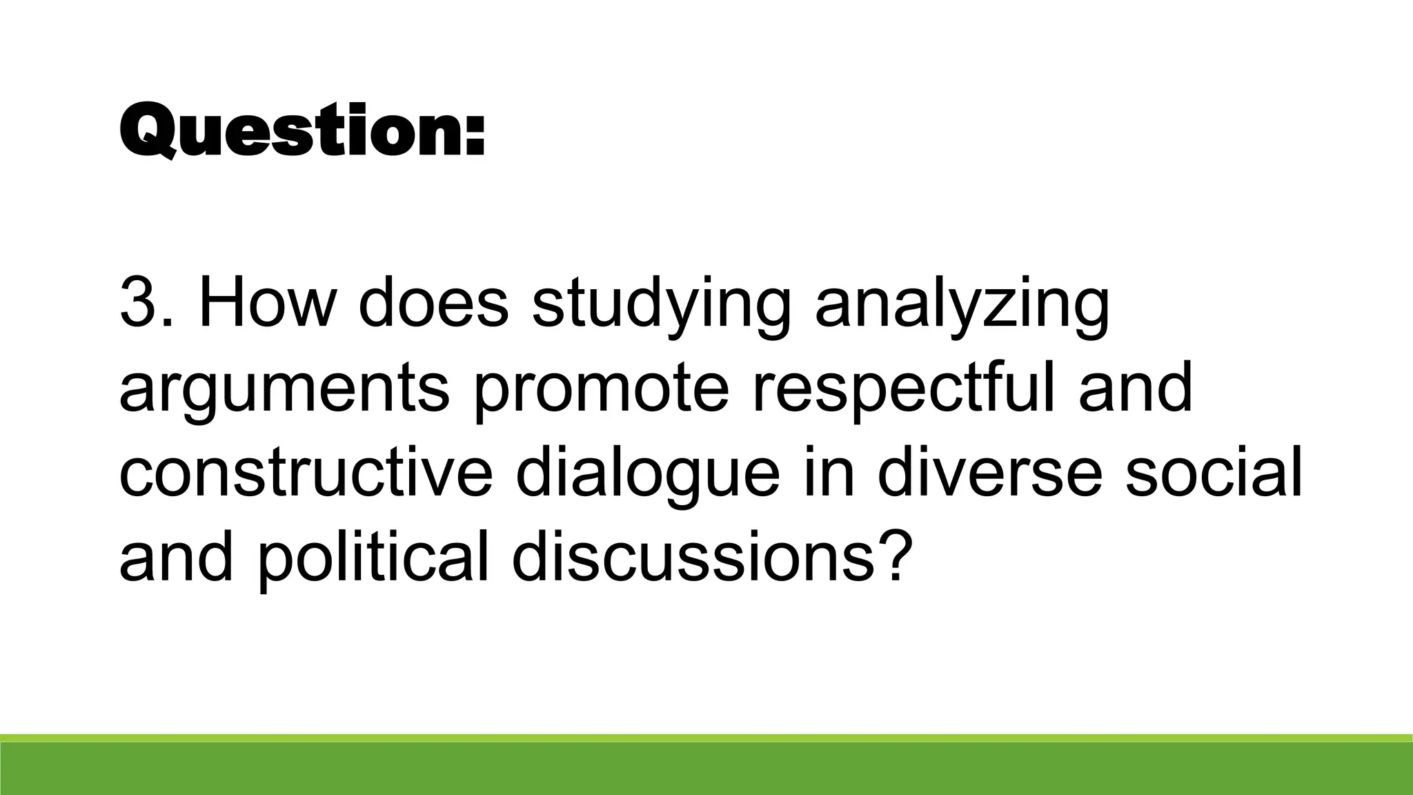 Analyzing Arguments PowerPoint presentation | PPTX