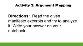 Analyzing Arguments PowerPoint presentation | PPTX