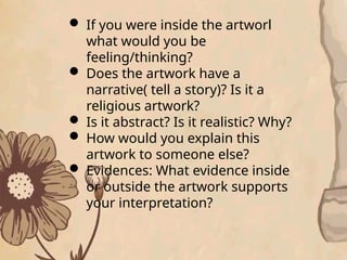 Analyzing Artwork.pptx powerpoint presentation | PPTX