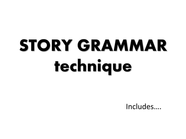 Analyzing a story | PPTX