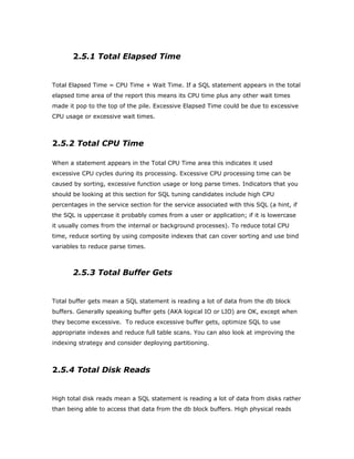 Analyzing awr report | DOC