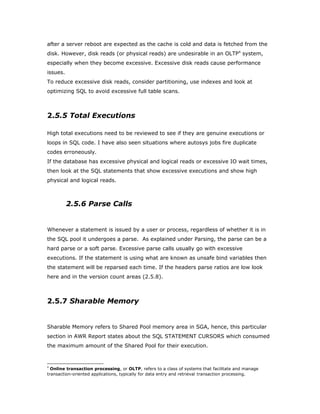 Analyzing awr report | DOC